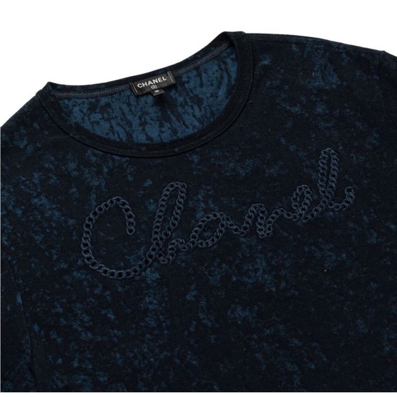 CHANEL | Tops | 220 Chanel Logo Tshirt | Poshmark